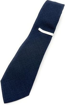 Swarovski Cravate avec clip, Pied-de-poule Bleu, taille unique