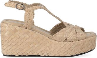 Pons Quintana Femme, Chaussures, Beige, Taille: 36 EU Sandale compens&eacute;e Ankara