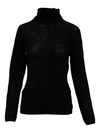 Diane Von F&uuml;rstenberg pull &agrave; col roul&eacute; - Noir