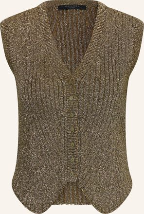 AllSaints Allsaints Strickweste Cruz Mt Glitzergarn braun