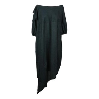 Vivienne Westwood Balloon in Lam&eacute; Midi Kleid - - Dresses - Damen - Schwarzk - S