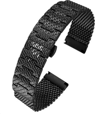 Generic Für CB5848 JY8037 Jy8031 Armband Stahl Uhr Band Schmetterling Schnalle Net Gürtel 22mm 23mm Uhrenarmbänder