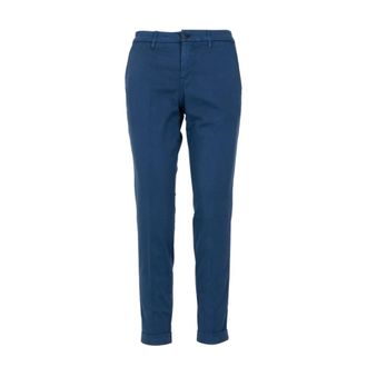 Fay Blaue Baumwollhose - - Trousers - Damen - Blau - W28