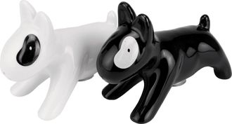 Present Time PT HM0074 Salz- und Pfefferstreuer Terrier Hunde