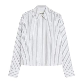 Jil Sander Leichtes Baumwollhemd - - Blouses & Shirts - Damen - Wei&szlig; - L