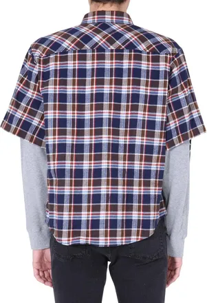 Dsquared2 Double Sleeve Cotton Shirt - Blue