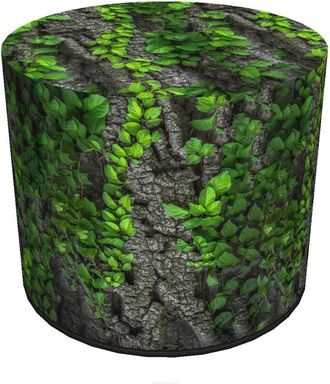 Bertoni Hocker Sitzhocker Pouf f&uuml;r Balkon & Garten Puff Codura Wetterfest 40 x 40 cm Garten Sitzsack Outdoor & Indoor Runder Sitzpouf mit abnehmbarem Bezug Wa