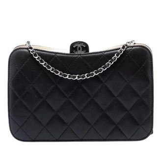 Chanel Pre-owned Gesteppte Lammleder Umh&auml;ngetasche - - Pre-owned - Damen - Schwarzk - ONE SIZE