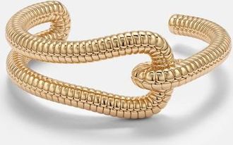 Jennifer Fisher Bracelet manchette Madison Avenue en plaqu&eacute; or