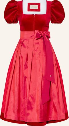 Alpenherz Alpenherz Dirndl Mona Mit Abnehmbaren &Auml;rmeln rot