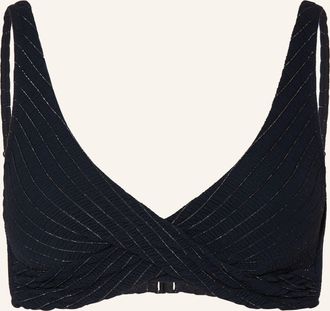 Watercult Watercult Bustier-Bikini-Top Afterlight Mit Glitzergarn schwarz