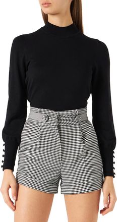 Nafnaf Damen EPUCE SH1 Badehose mädchen, PUCE Noir/Blanc, 36