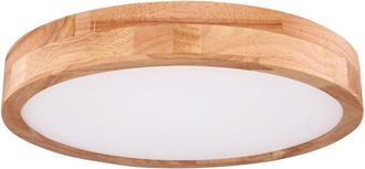 Globo Lighting Plafonnier led sommeil lampe de chambre damis look bois d&eacute;cor projecteur dimmer Globo 41745-24