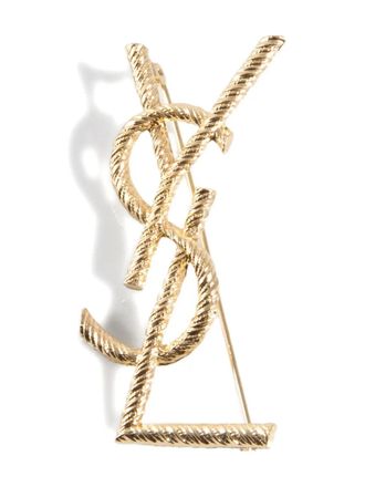 Saint Laurent broche Cassandre (ann&eacute;es 2000) - Or