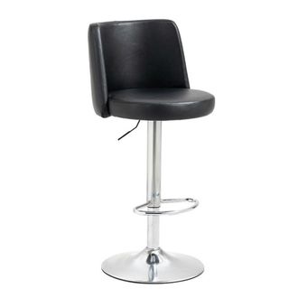 Generic Drehbarer Barhocker, verstellbare Barhocker mit R&uuml;ckenlehne, hohe Barhocker aus Leder f&uuml;r die K&uuml;che/41,5 * 60~80 cm
