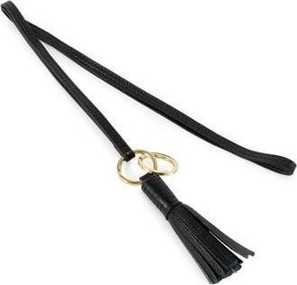 Saison 1865 Schl&uuml;sselanh&auml;nger aus Leder - Schwarz