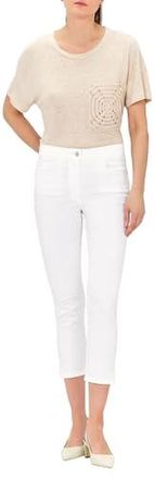 Caroll Femme Pk012-masonb Pantalon, Blanc, 42 EU