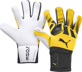 Puma Unisex - Erwachsene One Grip 1 Hybrid Pro Torwarthandschuhe, Ultra Yellow Black White, 9