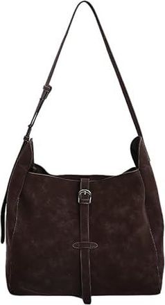 Generic Sac &agrave; bandouli&egrave;re en cuir synth&eacute;tique polyvalent pour femme, pour le travail, le shopping, les voyages, le quotidien, caf&eacute;, 360.00x320.00x110.00mm