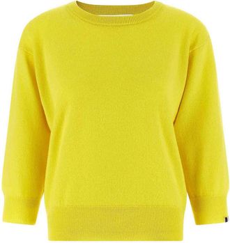 Extreme Cashmere Pull Col Rond - Jaune