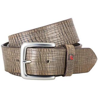 Pierre Cardin Pierre Carin Men belt/full grain leather belt for Mens, grey, Farbe/Color:gris, Size US/EU:Bundweite 120 cm Gesamtl&auml;nge 135 cm W 47.5 XXL