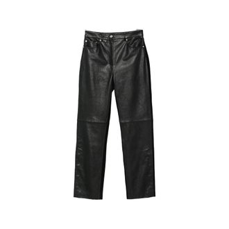 Sportmax Crespo Leather Panelled Trousers