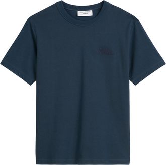 Marc O'Polo Denim Herren T-Shirt aus Bio-Baumwolle Relaxed Fit, Blau (Azurite), XXL