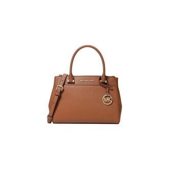 Michael Kors Petit sac &agrave; main Gibson en cuir Saffiano - Femme - Sacs - Brun - Taille: ONE Size