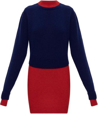 Jil Sander Femme, Robes, Multicolore, Taille: 42 FR Wool Mini Dress