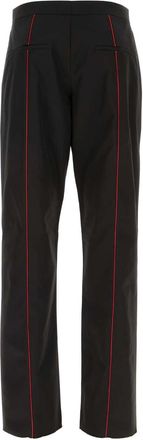 Ferragamo Neroblack Exterior: Polyester Cotton Pantaloni Trousers