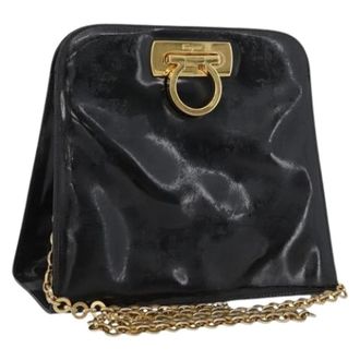 Ferragamo Sac bandouli&egrave;re en cuir Pre-owned - Femme - Pre-owned - Noir - Taille: ONE Size