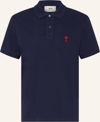 Ami Ami Paris Piqu&eacute;-Poloshirt blau