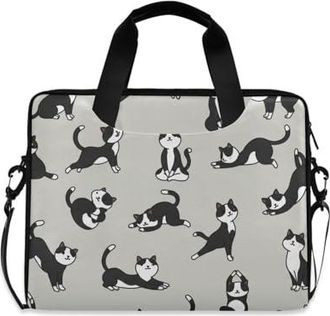 Alaza Sacoche pour ordinateur portable de 40,6 &agrave; 15,6 Motif chat galaxie Noir, Cat I27515, Taille unique