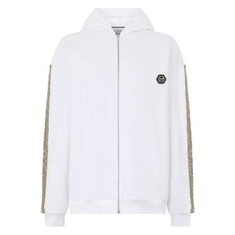 Philipp Plein Damen, Sweatshirts & Hoodies, Wei&szlig;, LGr&ouml;&szlig;e