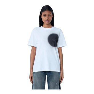 Maison Margiela Logo-Motiv T-Shirt - - Tops - Damen - Wei&szlig; - XS