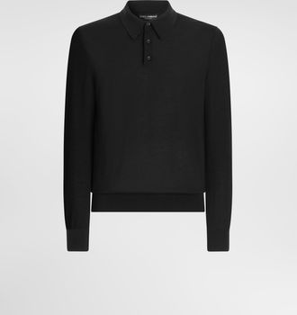 Dolce & Gabbana Poloshirt Aus Kaschmir - Mann Strickwaren Braun 54