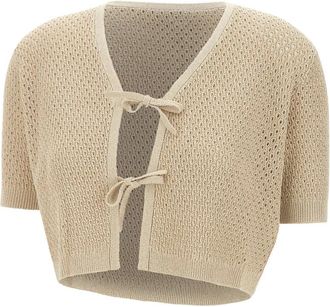 Marella Femme, Pulls, Beige, Taille: 44 FR Ciak Cardigan