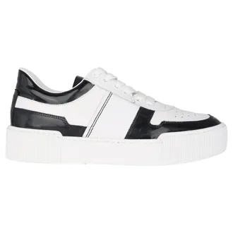 H&ouml;gl Schn&uuml;rsneaker in Wei&szlig;/Schwarz - - Shoes - Damen - Schwarzk - 34 1/2 EU