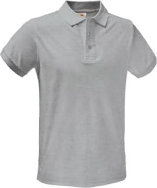 Generico Logique Polo Homme Manches Courtes 100% Coton Piquet 220 g/m², gris clair (ral 7035), Large