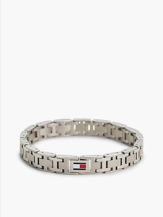 Tommy Hilfiger Bracelet &agrave; maillons en acier inoxydable &agrave; drapeau
