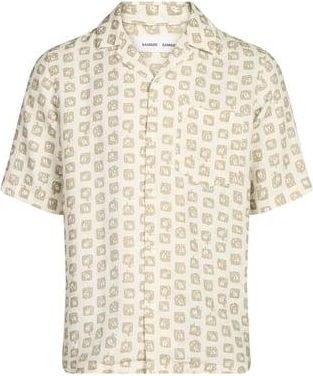 Sams&oslash;e & Sams&oslash;e Chemise imprim&eacute;e &agrave; manches courtes en lin