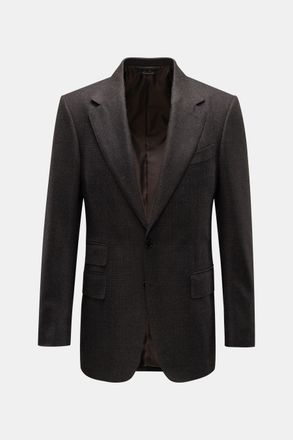 Tom Ford Herren - Sakko Shelton dunkelbraun/schwarz kariert