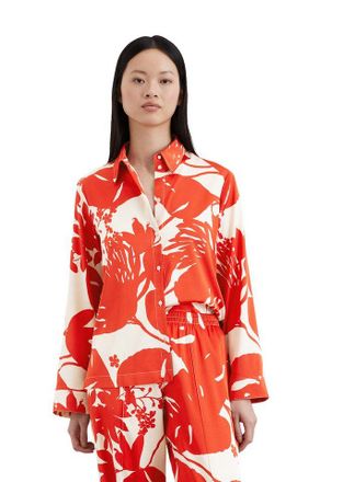 Marc O'Polo Satinbluse Weiche, seidige Oberfl&auml;che, mit Allover-Print