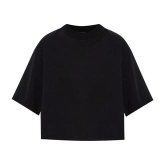 Marni Kurzes T-Shirt mit lockerem Schnitt - - Tops - Damen - Schwarzk - XS