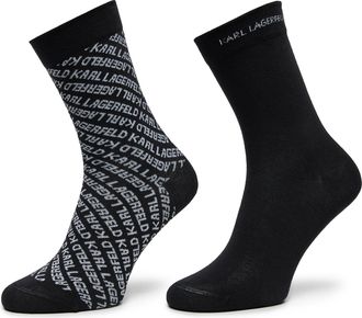 Karl Lagerfeld Lange Socken KARL LAGERFELD 246W6002 Schwarz