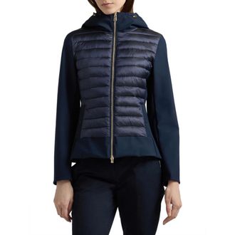 Harmont & Blaine Femme, Vestes, Bleu, Taille: 42 FR Slim Hooded Jacket