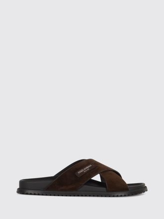 Dolce & Gabbana Sandalen Herren Farbe Ebony