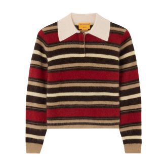 Guest In Residence Grizzly Cropped Rugby Pullover - - Tops - Damen - Mehrfarbig - S