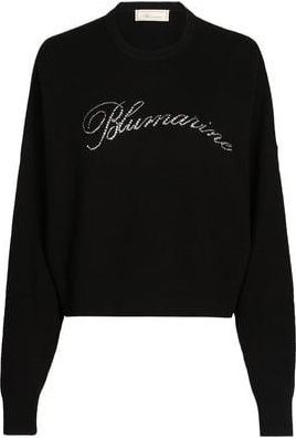 Blumarine Pull à strass