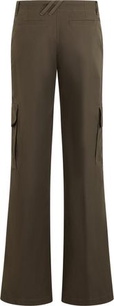 Burberry Womens Flared Trousers With Pockets Juniper Cotton